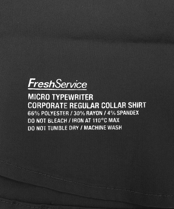 フレッシュサービス/FreshService MICRO TYPEWRITER CORPORATE L/S REGULAR COLLAR SHIRT（全2色）[シャツ(長袖)｜MAPS 通販 ...